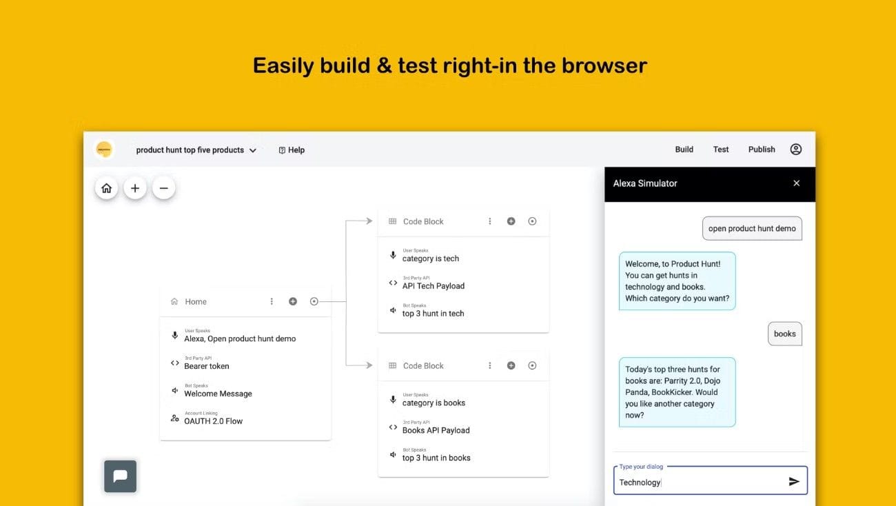 Easyvoice - Free, no-code voice app design platform | Prototypr Toolbox
