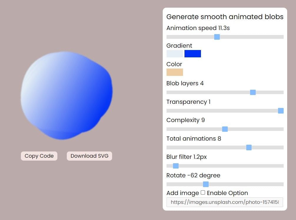 Blob Animation Generator | Prototypr Toolbox