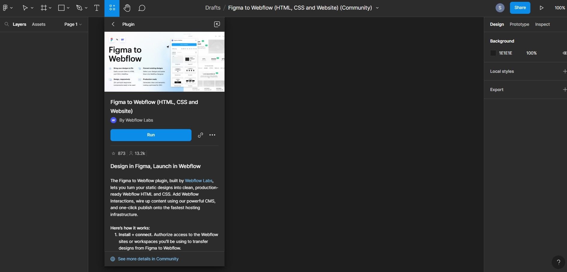 Figma to Webflow plugin - A simple design-to-code tool | Prototypr Toolbox