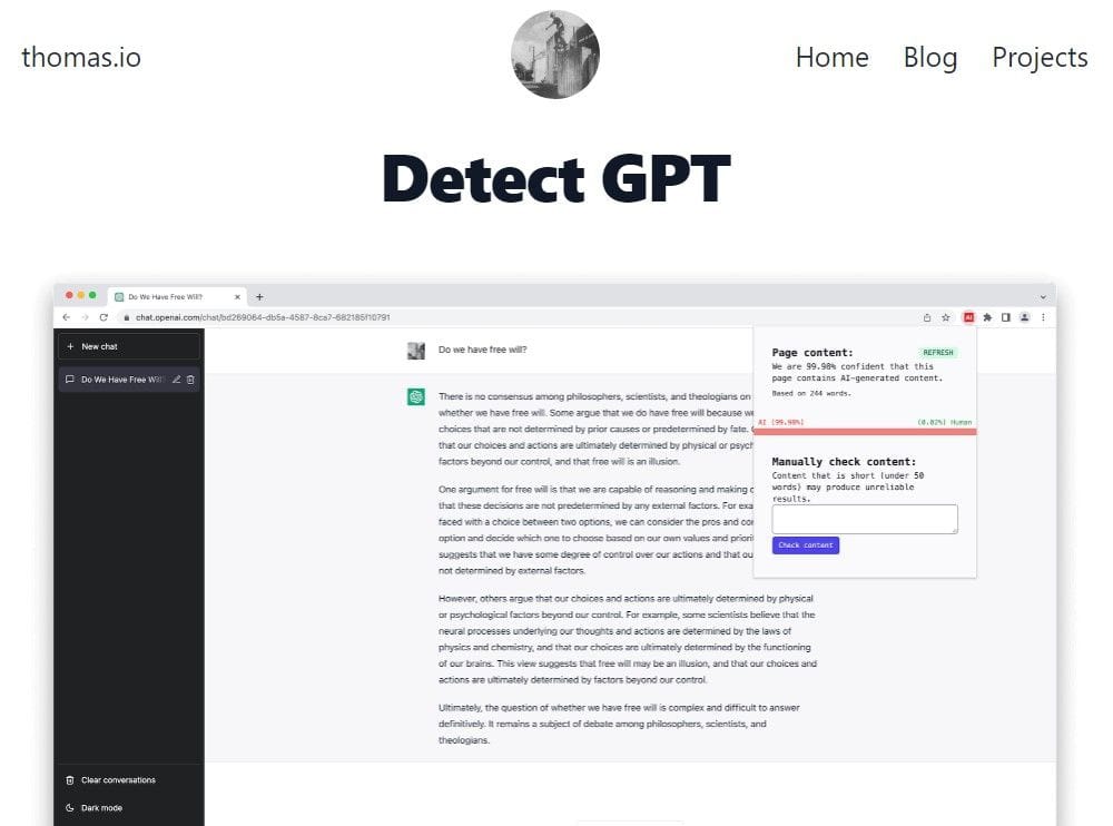 Detect GPT - A Chrome extension that spots AI-generated content | Prototypr Toolbox