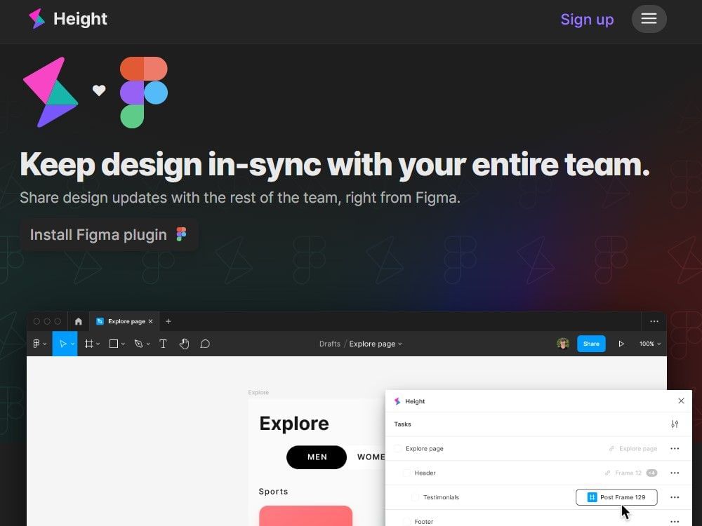 Height + Figma - A Figma plugin for faster collaboration | Prototypr ...