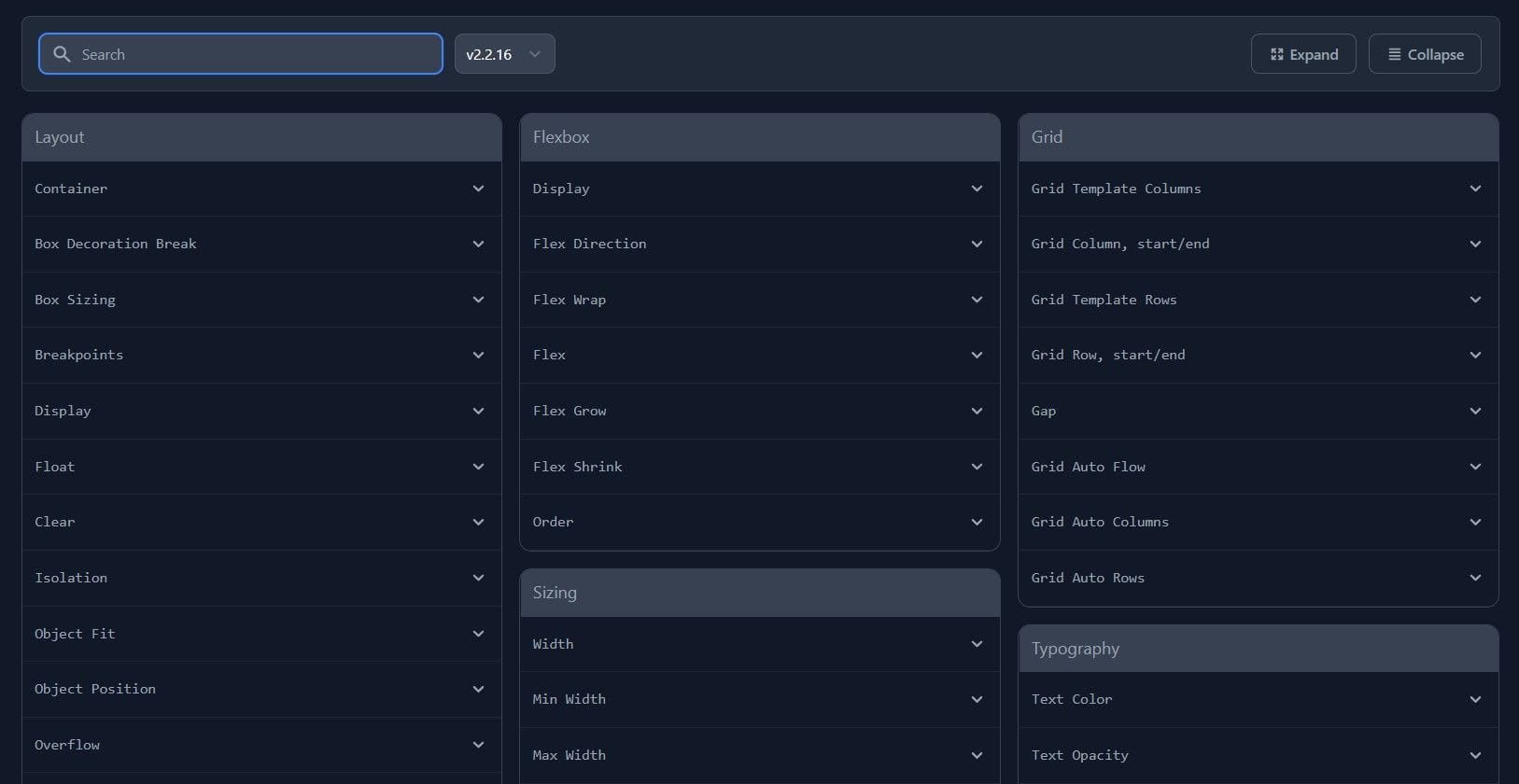 Tailwind CSS Cheat Sheet | Prototypr Toolbox