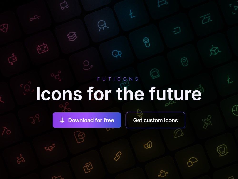 Futicons - An icon pack for the future | Prototypr Toolbox