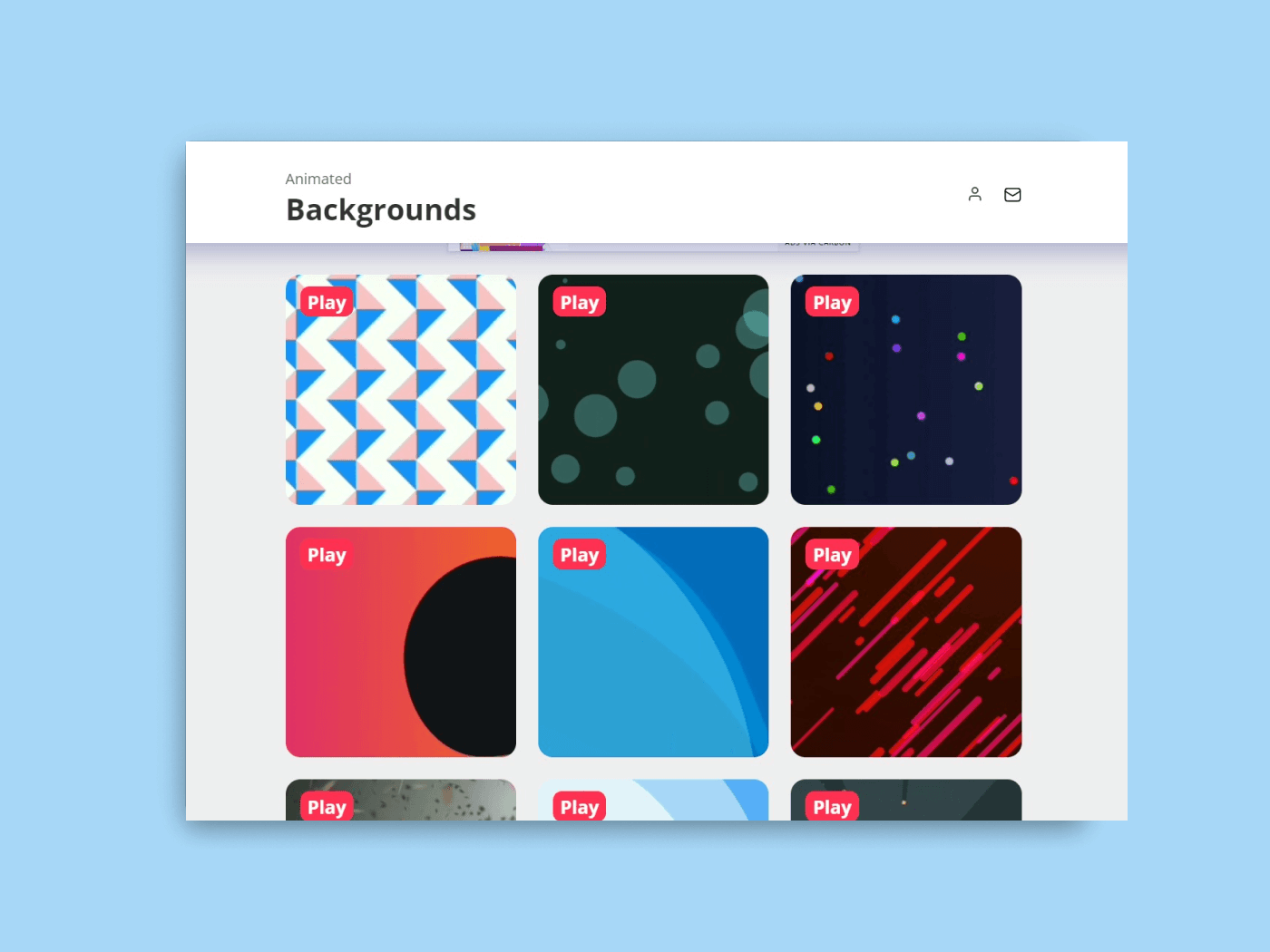 Animated backgrounds – created in HTML, CSS and Javascript – from ...