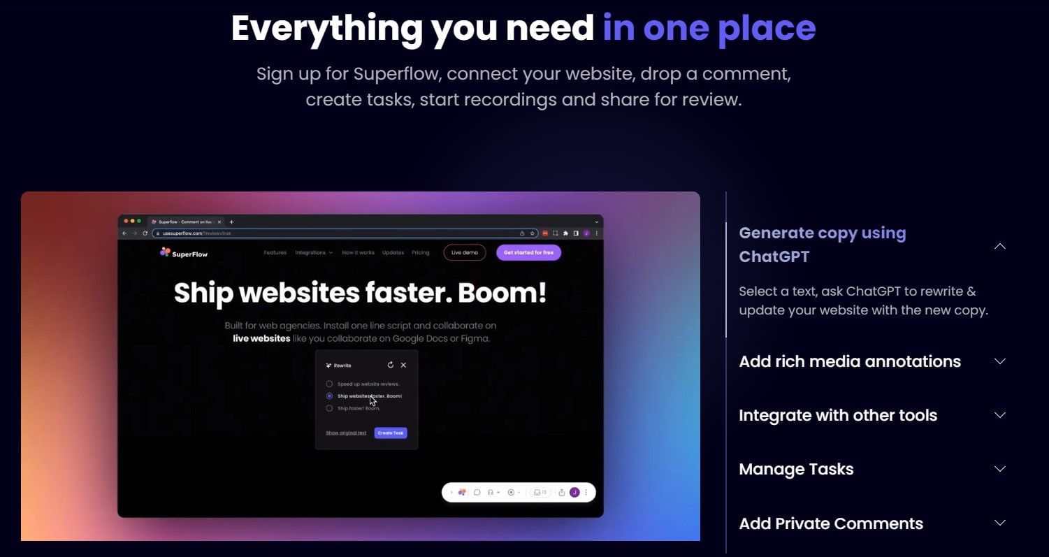 Superflow Rewrite - Rewrite engaging UX copy in seconds | Prototypr Toolbox