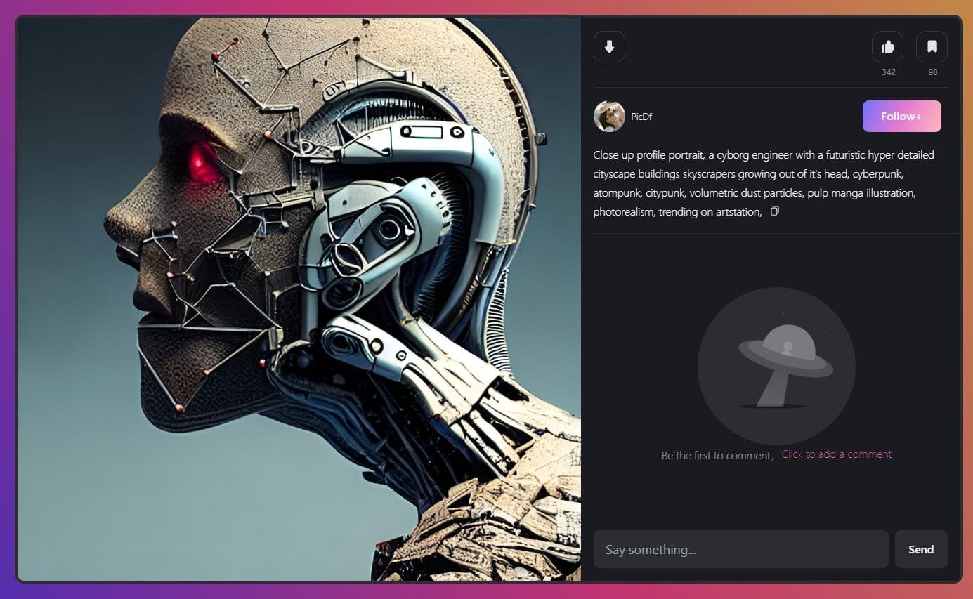 PicSo - Text-to-image AI art generator | Prototypr Toolbox