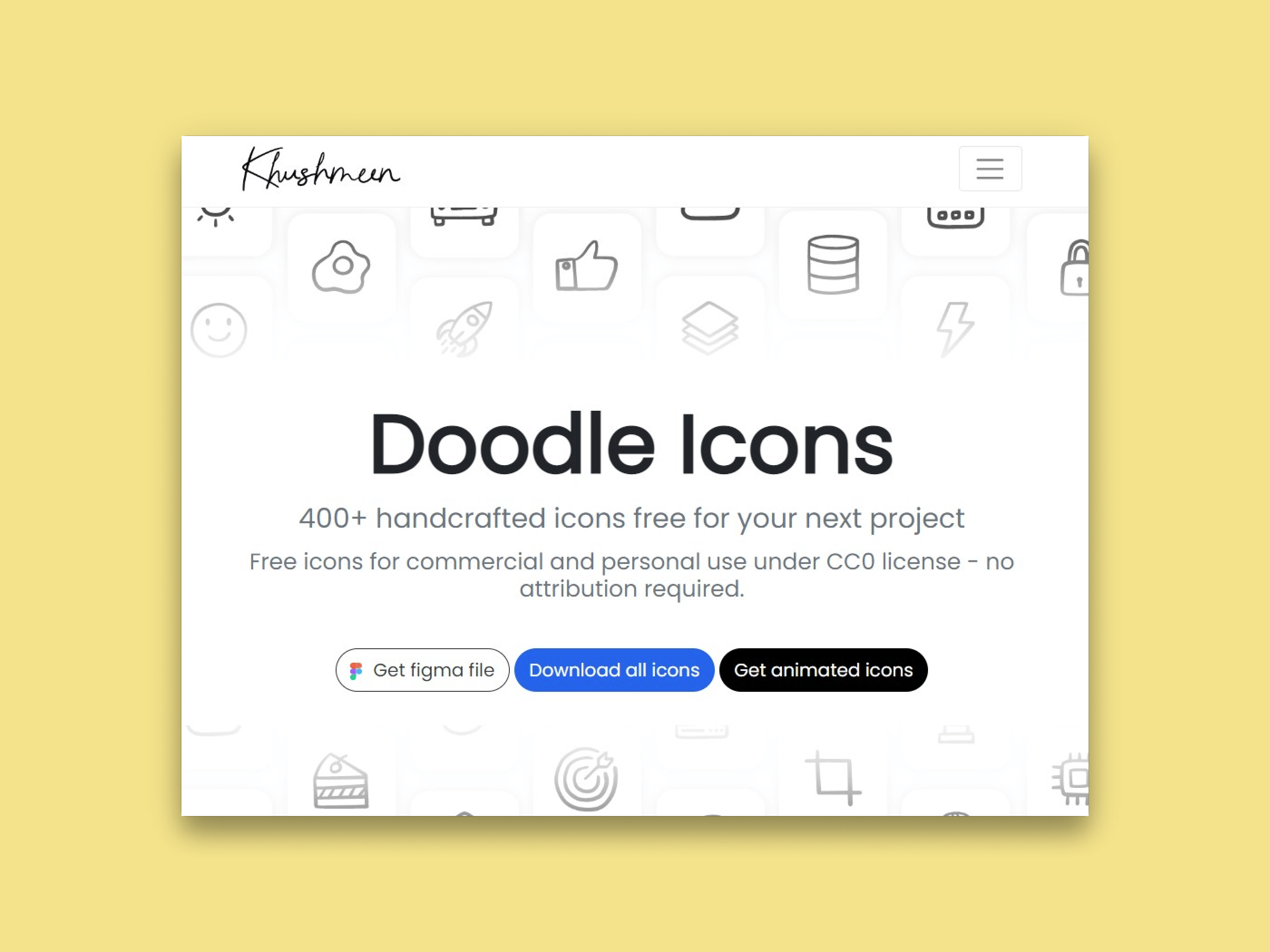 Doodle Icons - A collection of hand-drawn icons | Prototypr Toolbox