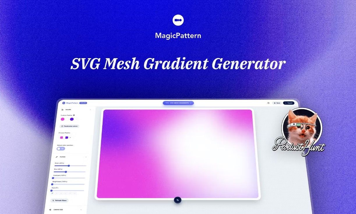 SVG Mesh Gradient Generator - Unique, customizable SVG mesh gradients ...