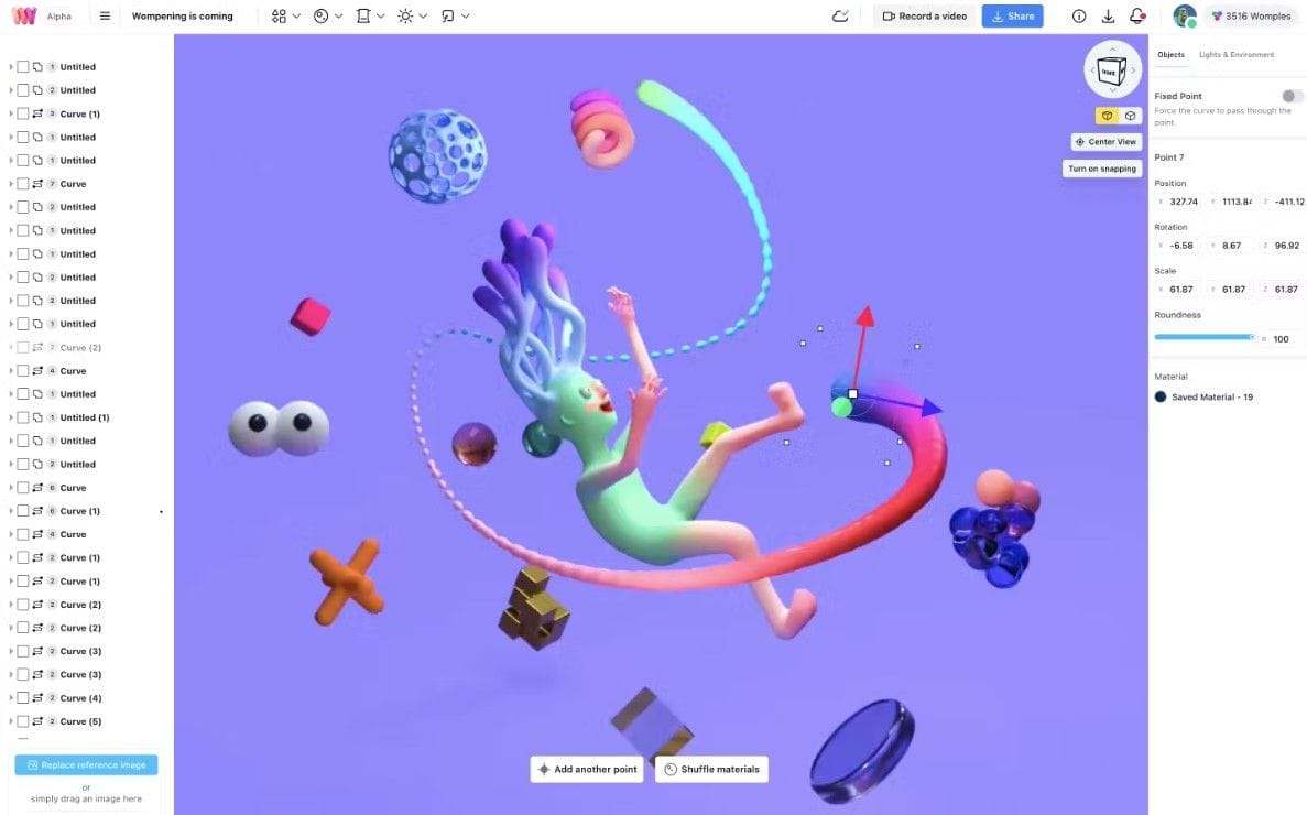 Womp Alpha - Real-time, effortless goopy 3D | Prototypr Toolbox