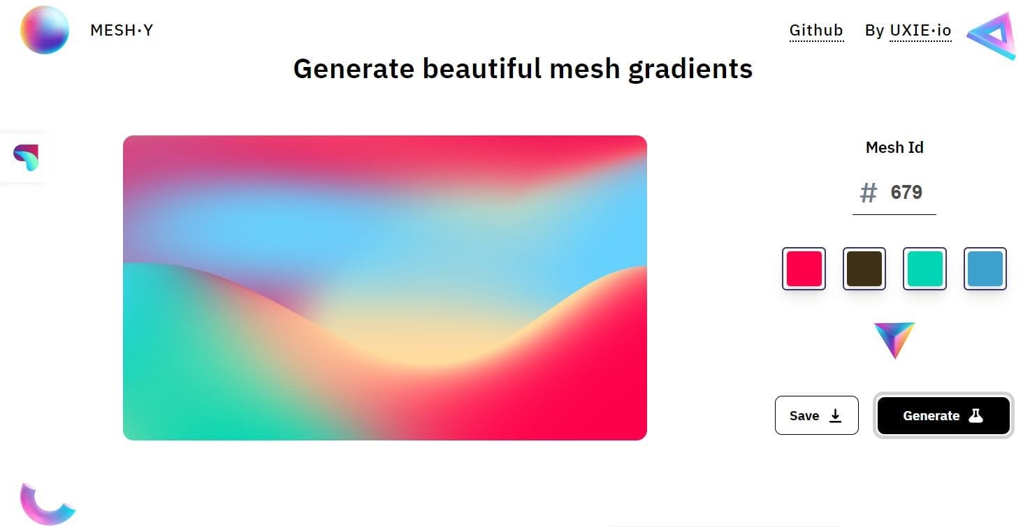 Mesh·y - Mesh Gradients Generator | Prototypr Toolbox