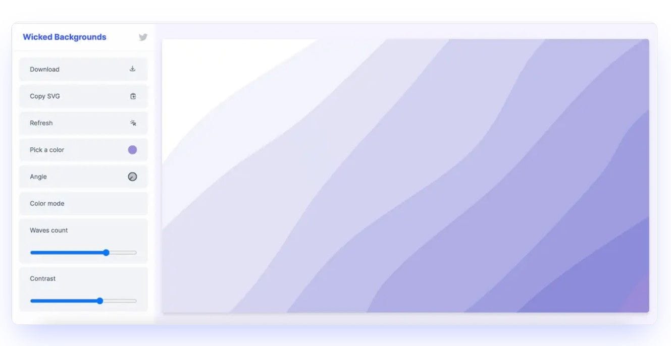 Wicked Backgrounds - Beautiful Wave Gradient Generator | Prototypr Toolbox