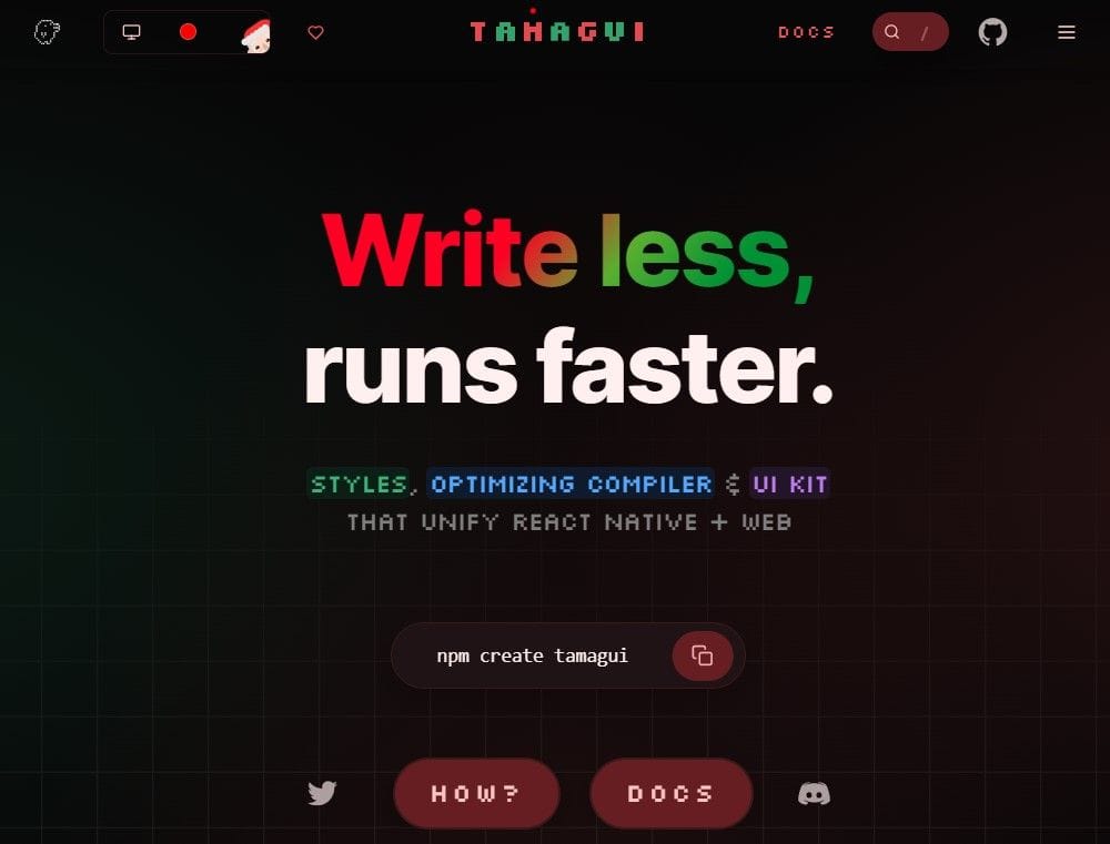 Tamagui - UI that compiles for React Native & Web | Prototypr Toolbox