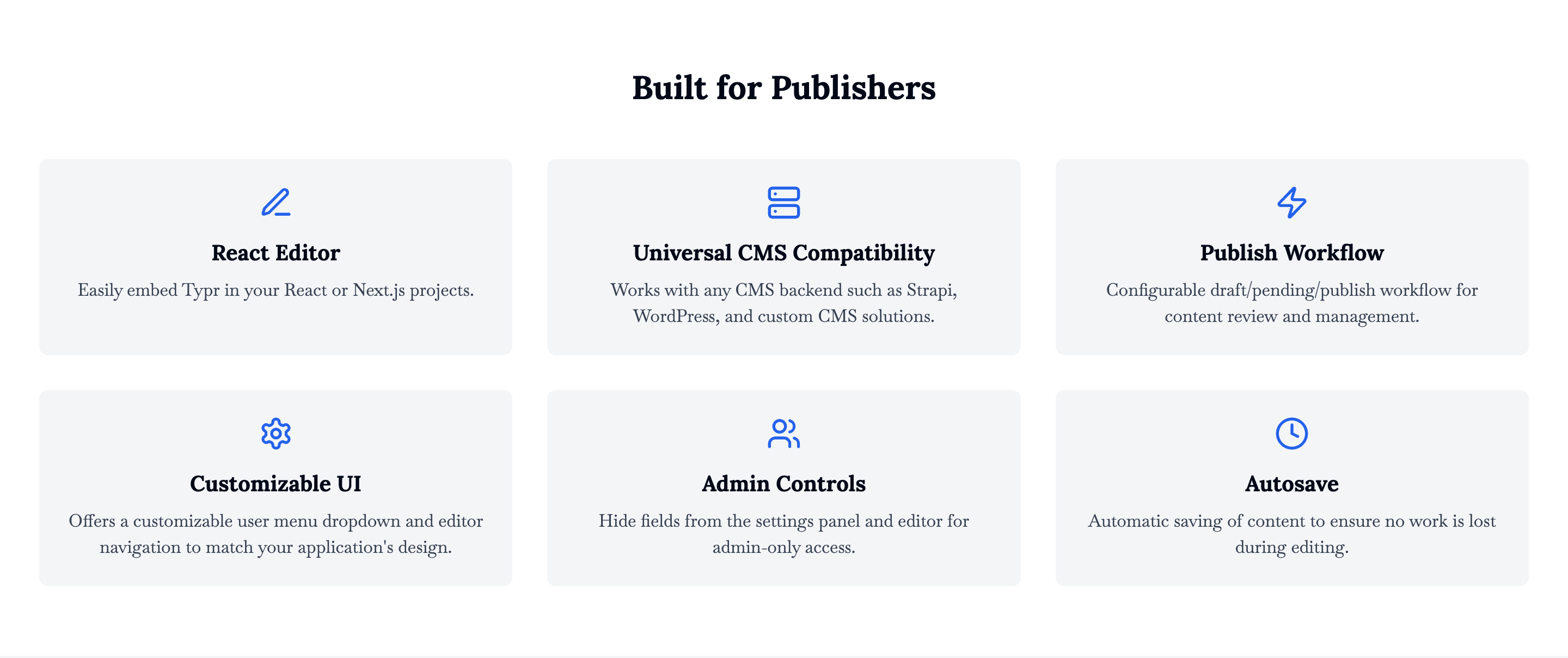 Typr Editor - Open-source publisher for built with Tiptap | Prototypr Toolbox