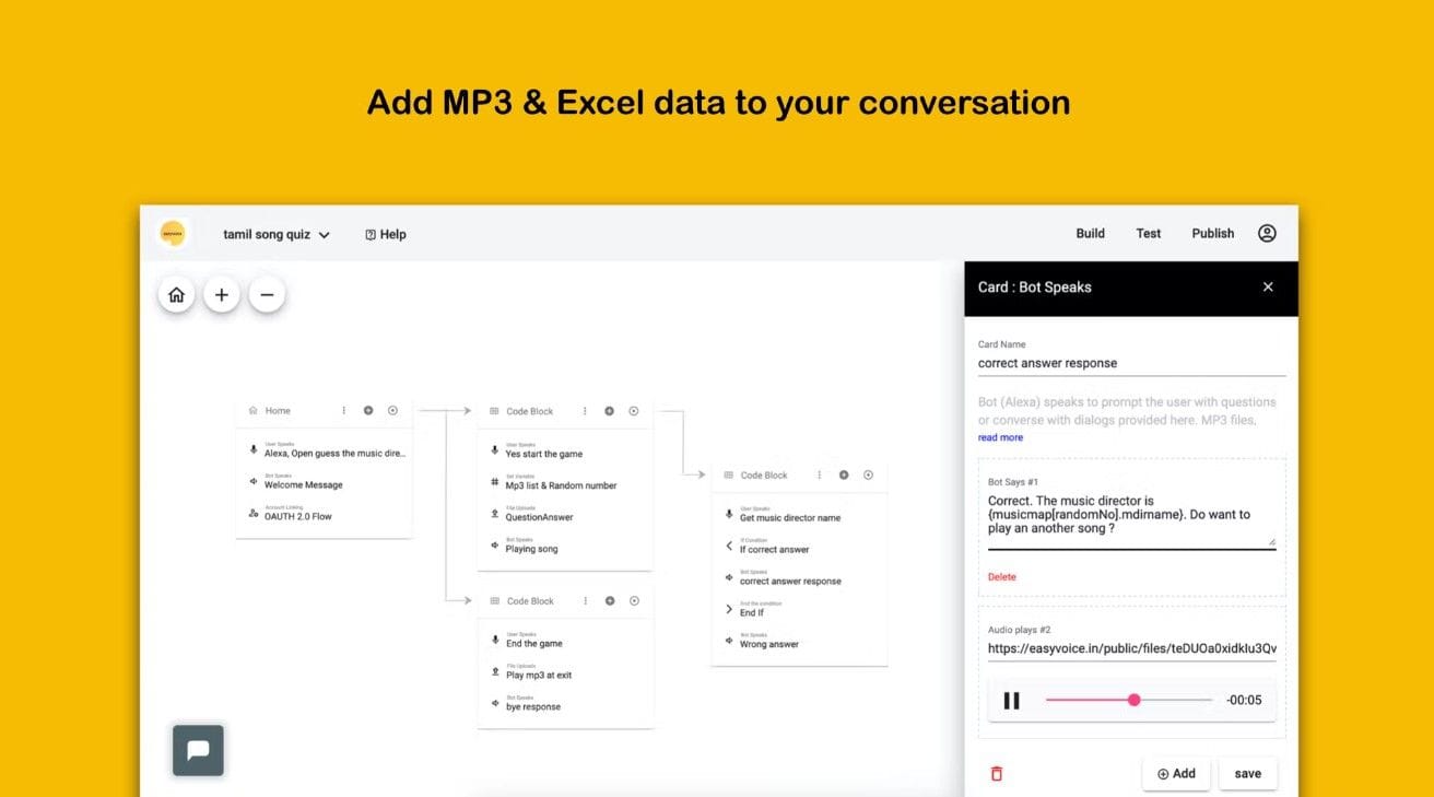 Easyvoice - Free, no-code voice app design platform | Prototypr Toolbox