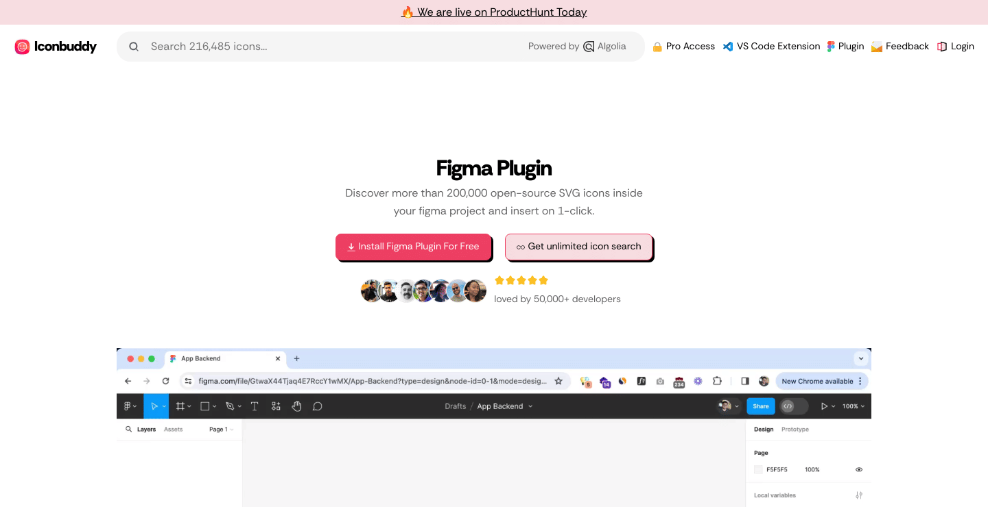 Iconbuddy — 200K+ open source free svg icons | Prototypr Toolbox