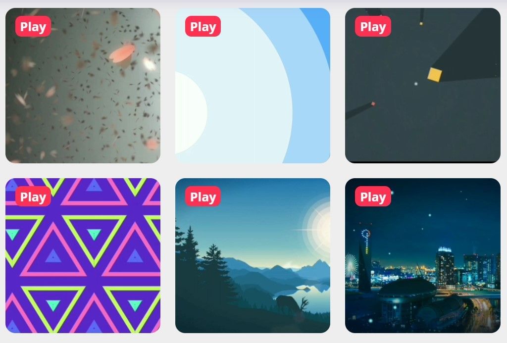 Animated backgrounds – created in HTML, CSS and Javascript – from ...