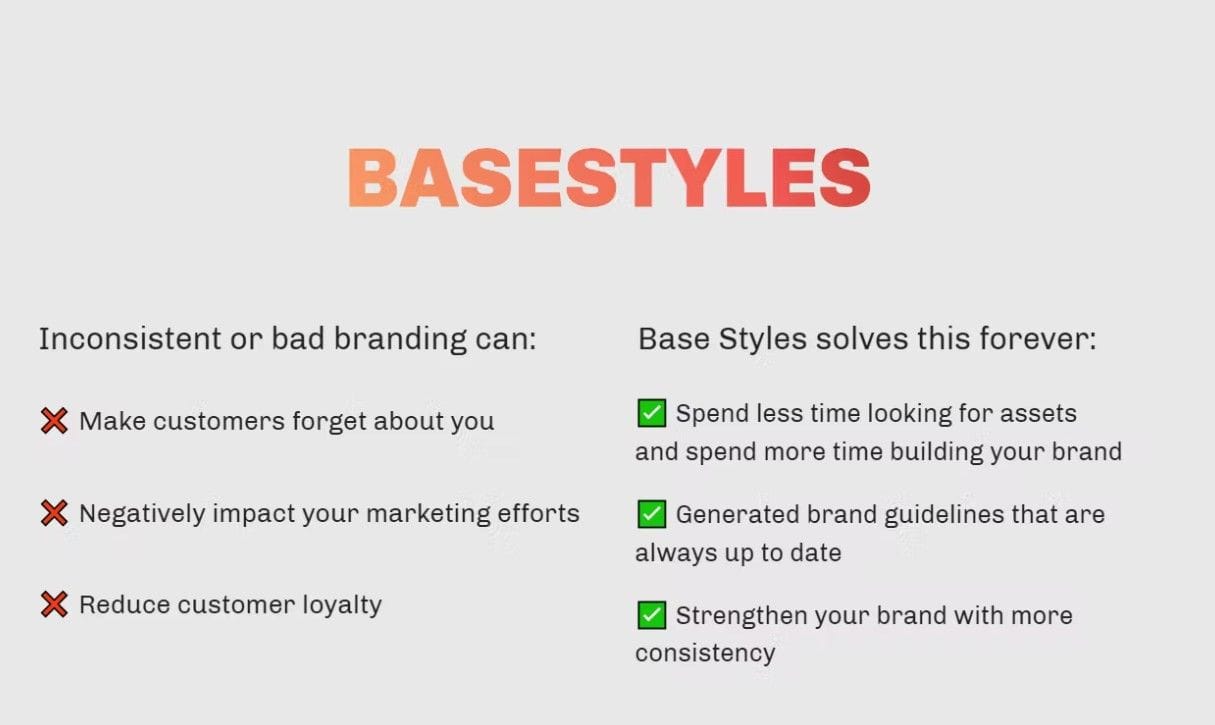 Base Styles - Centralize your brand | Prototypr Toolbox