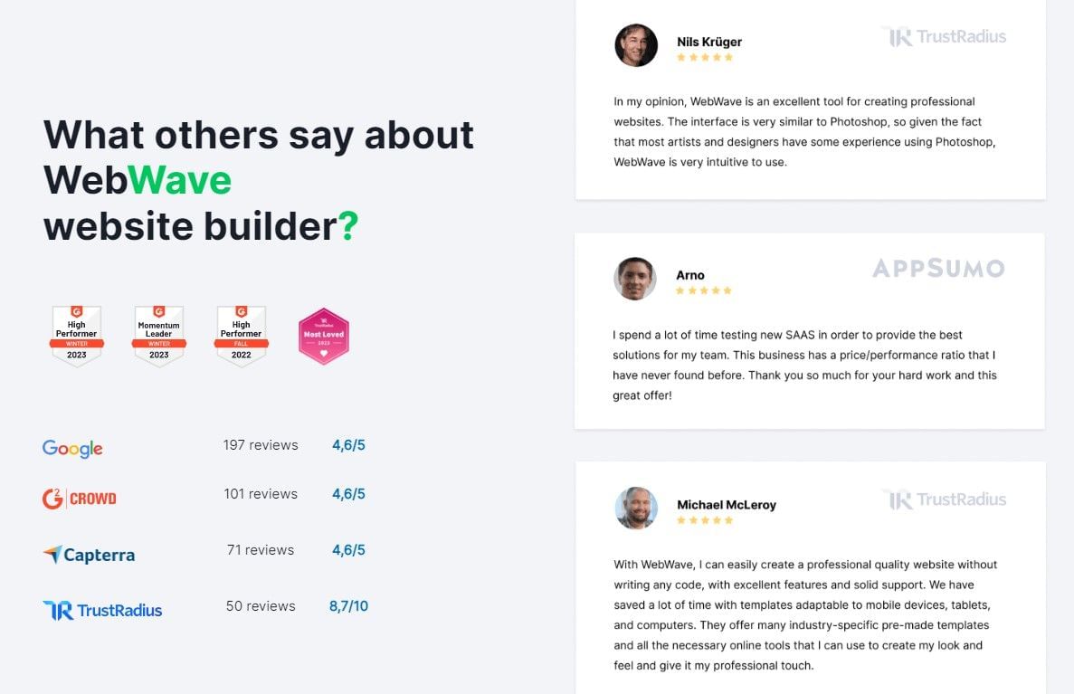 WebWave - Drag-and-drop responsive website builder | Prototypr Toolbox