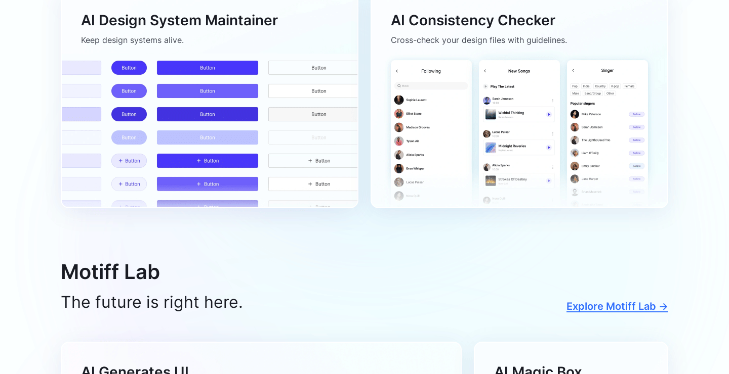 Motiff – AI-powered Interface Design Tool | Prototypr Toolbox