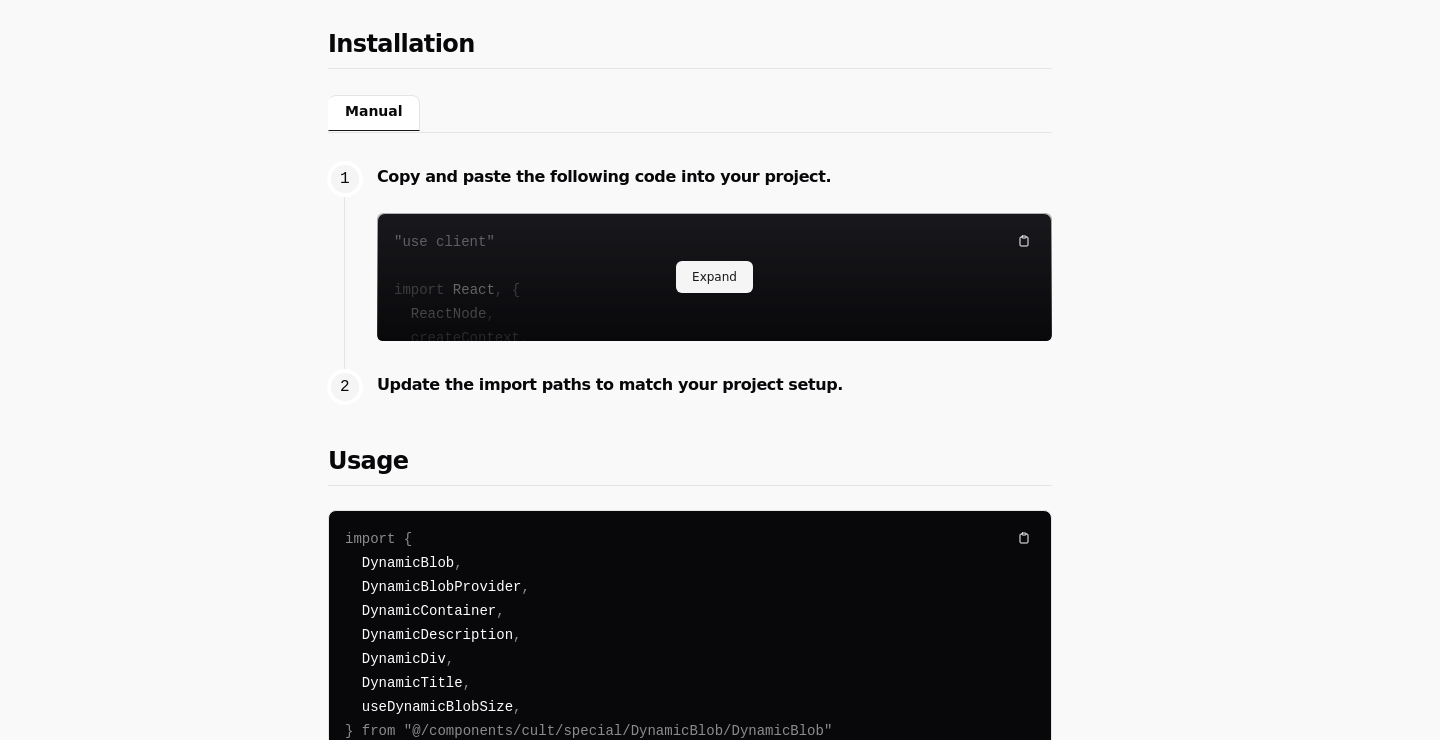 cult ui – Open source Tailwind Shadcn React components | Prototypr Toolbox
