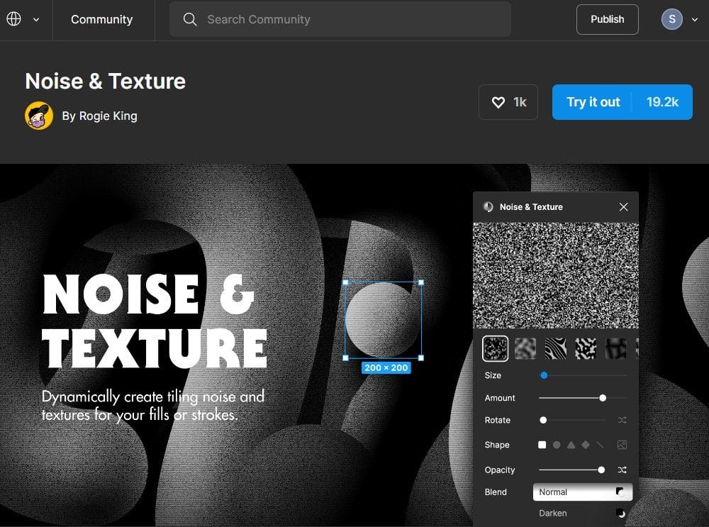 Noise & Texture for Figma - Dynamic pattern generator in Figma ...