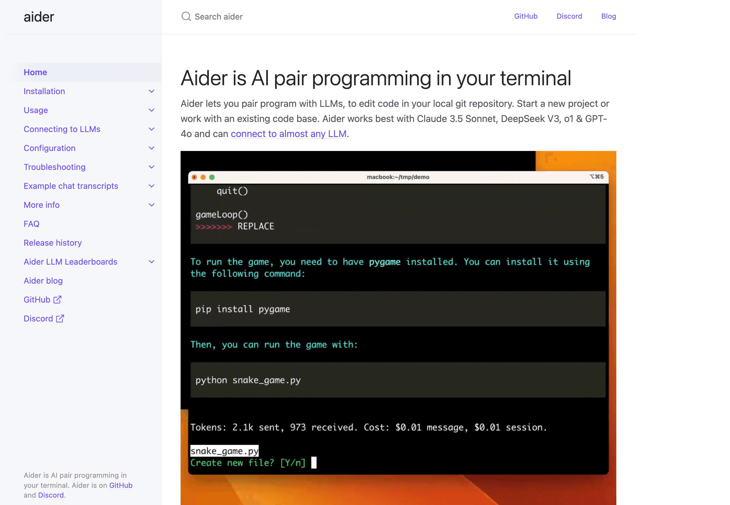 Aider AI – Open source, terminal-based Cursor alternative | Prototypr Toolbox