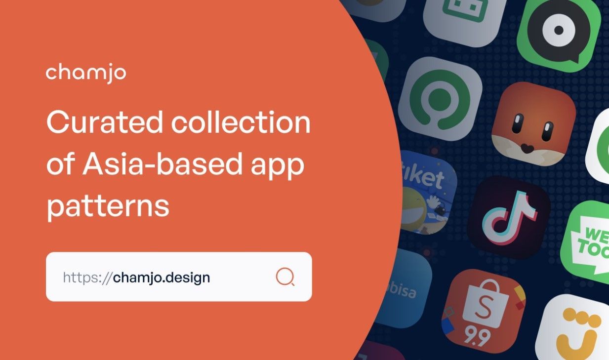 Chamjo - Asia-based app patterns | Prototypr Toolbox