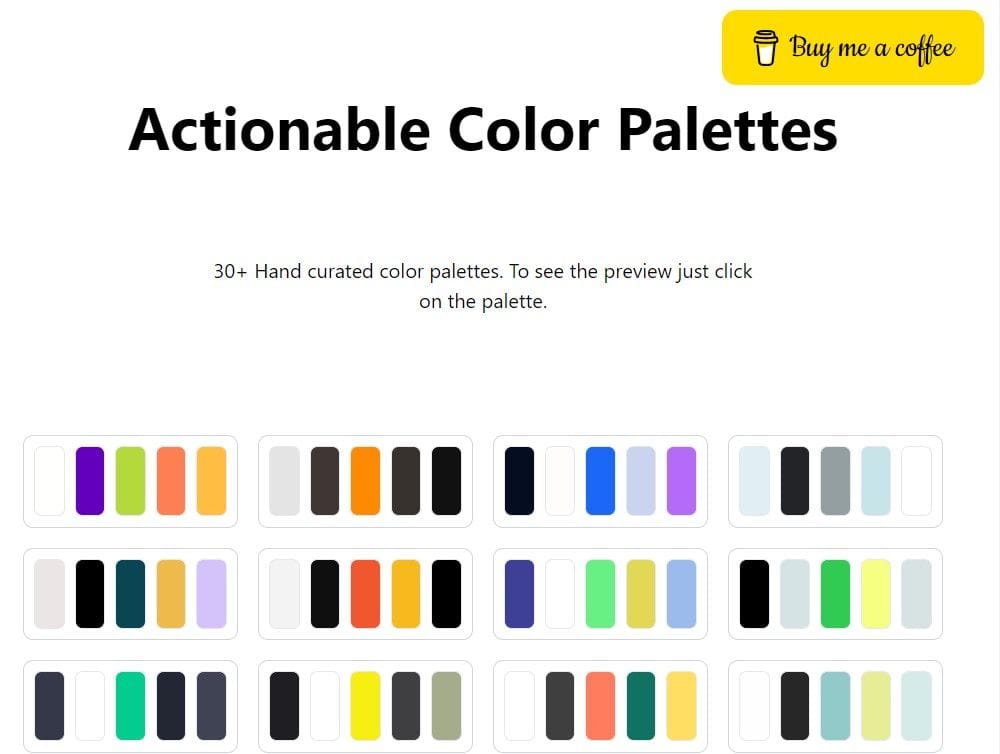 Actionable Color Palettes | Prototypr Toolbox