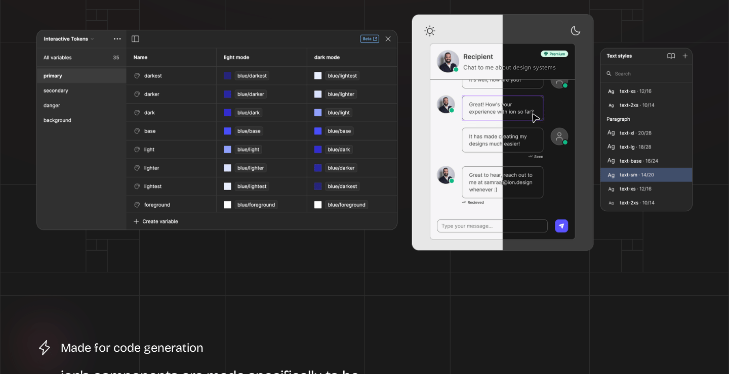 ion design – Figma to React Code | Prototypr Toolbox