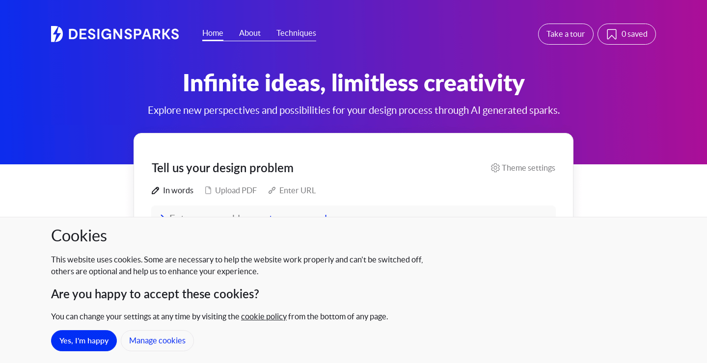 Design Sparks – AI generated ideas to spark the design process ...
