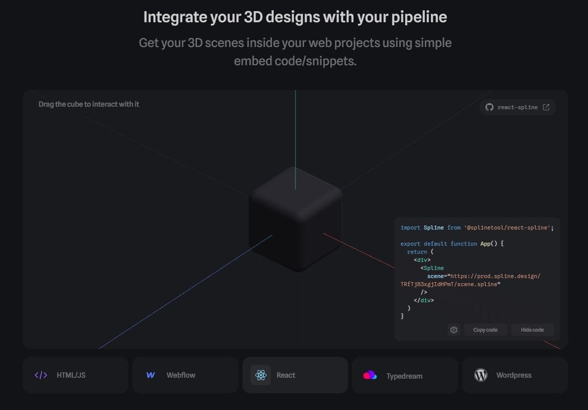 Spline Alpha - 3D Vector Design | Prototypr Toolbox