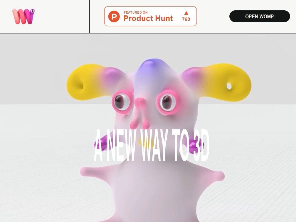 Womp Alpha - Real-time, effortless goopy 3D | Prototypr Toolbox