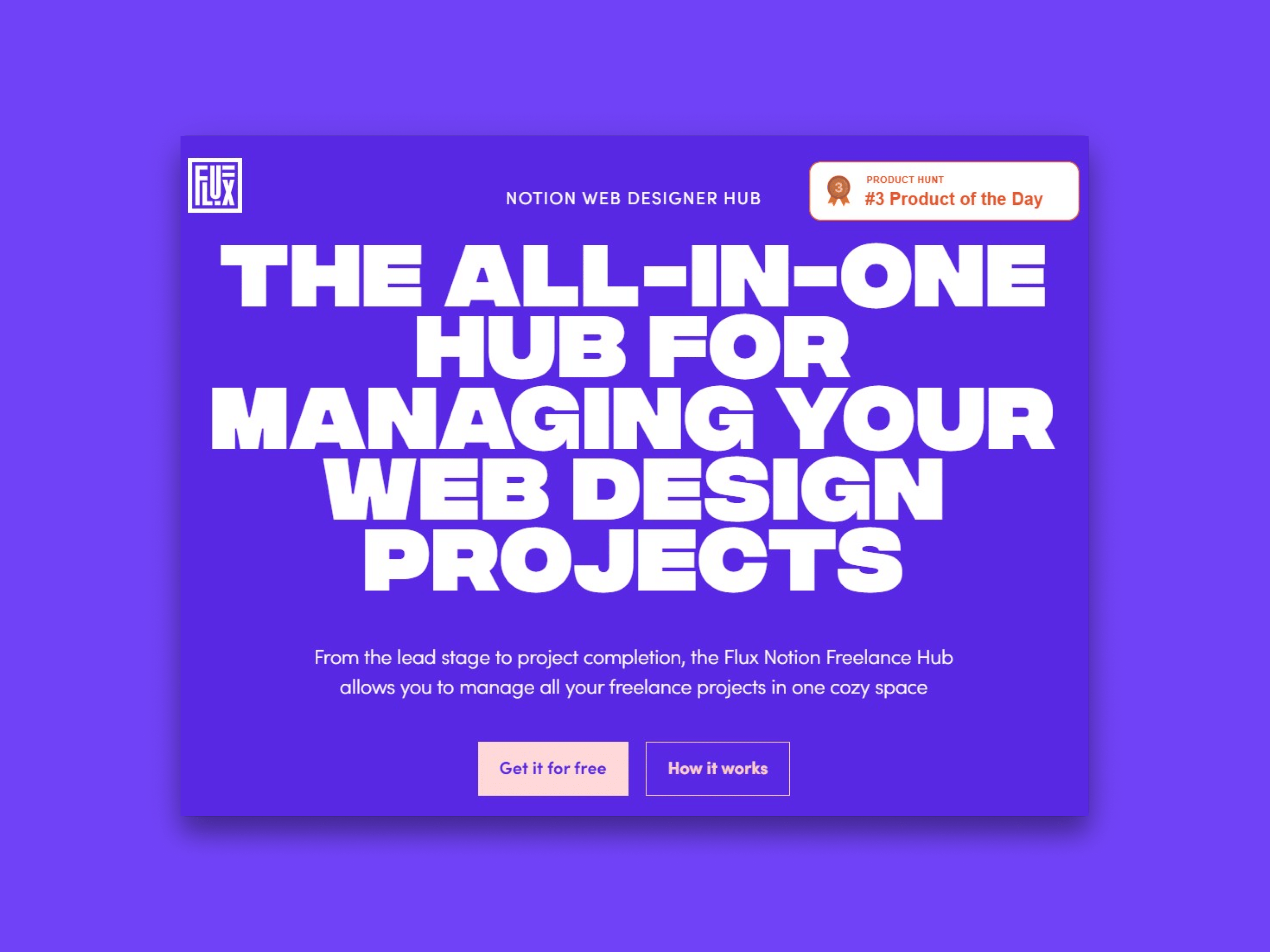 Notion Web Designer Hub - All-in-one web design project manager | Prototypr Toolbox