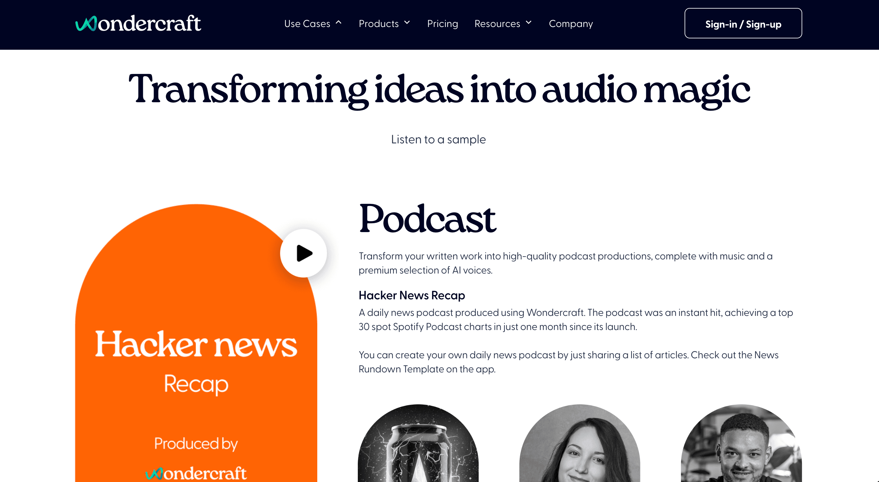Wondercraft – AI Podcast and Audio tools | Prototypr Toolbox