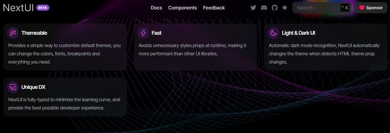 NextUI - React UI Library | Prototypr Toolbox