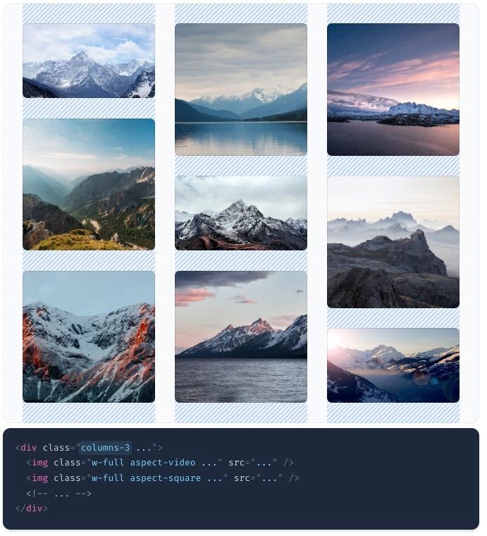 Masonry Layout with Tailwind CSS Columns