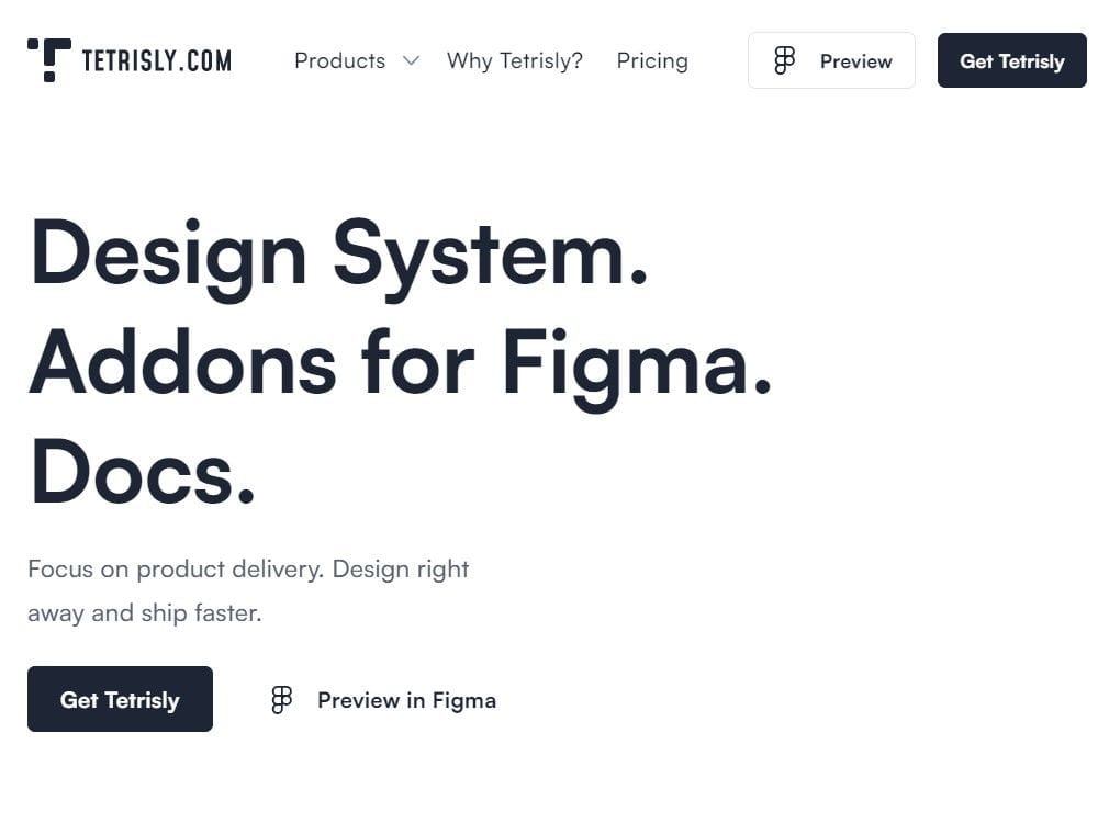 Tetrisly Design System - Figma component library and plugin | Prototypr ...