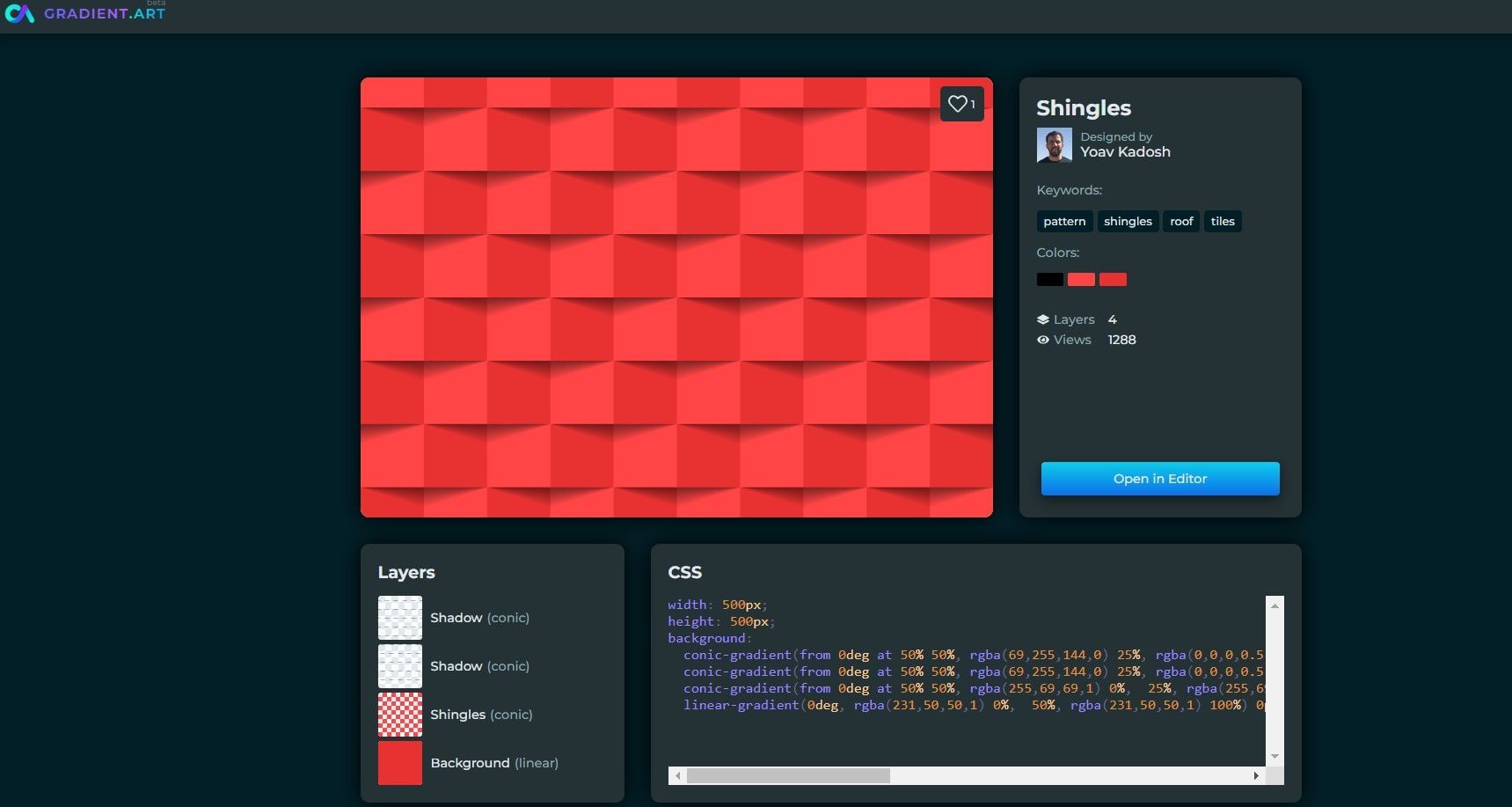 GradientArt - Advanced CSS Gradient Editor | Prototypr Toolbox