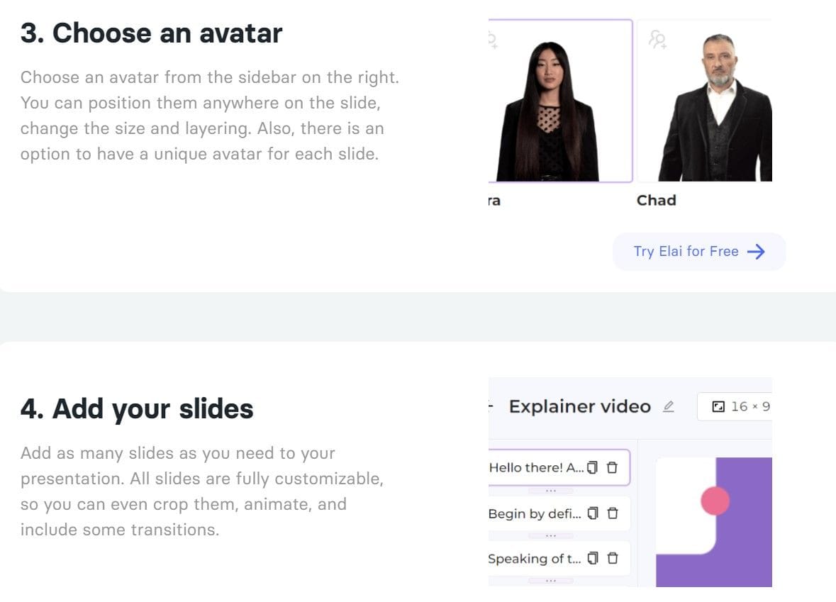 Elai.io - Turn articles into videos with humans | Prototypr Toolbox