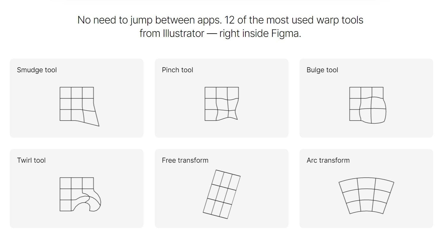 Warp Tools - A set of warp tools in Figma | Prototypr Toolbox