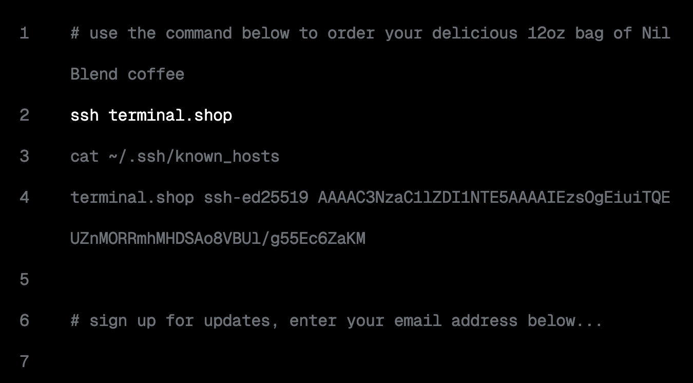 terminal.shop - order coffee from terminal | Prototypr Toolbox