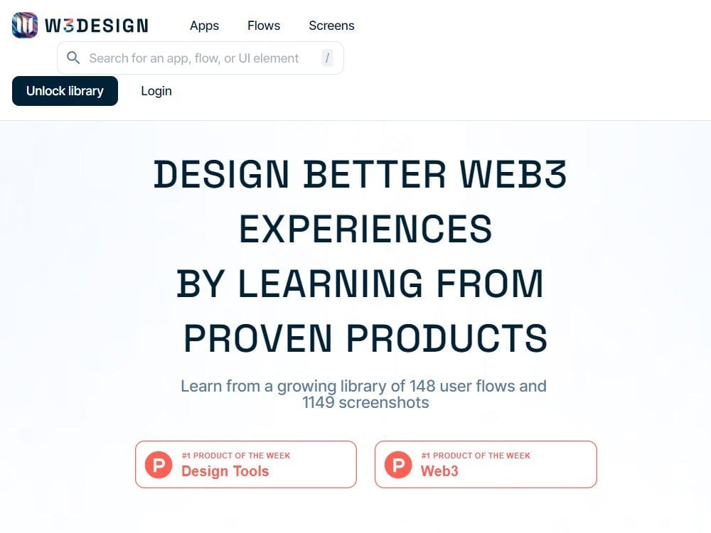 W3Design - A Web3 Design Pattern Library | Prototypr Toolbox