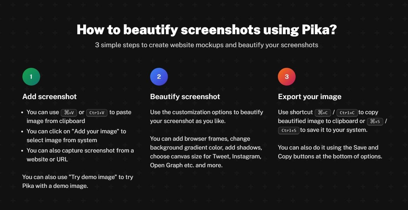 Pika - Beautify your screenshots | Prototypr Toolbox