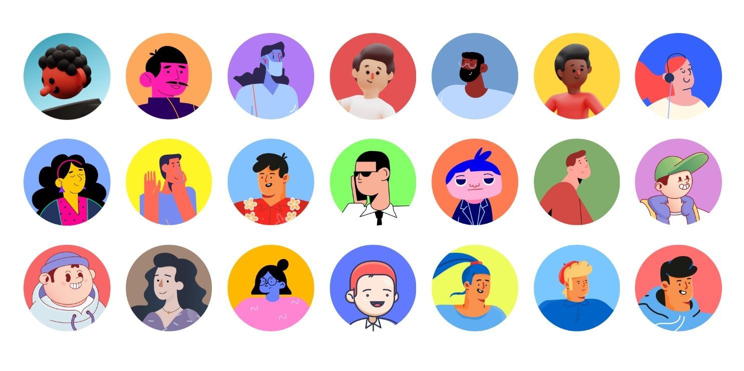 100 Free User Pics - Open-source avatar library | Prototypr Toolbox