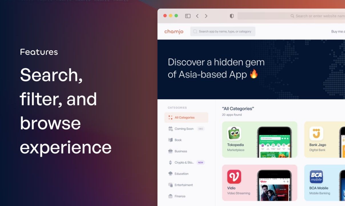 Chamjo - Asia-based app patterns | Prototypr Toolbox