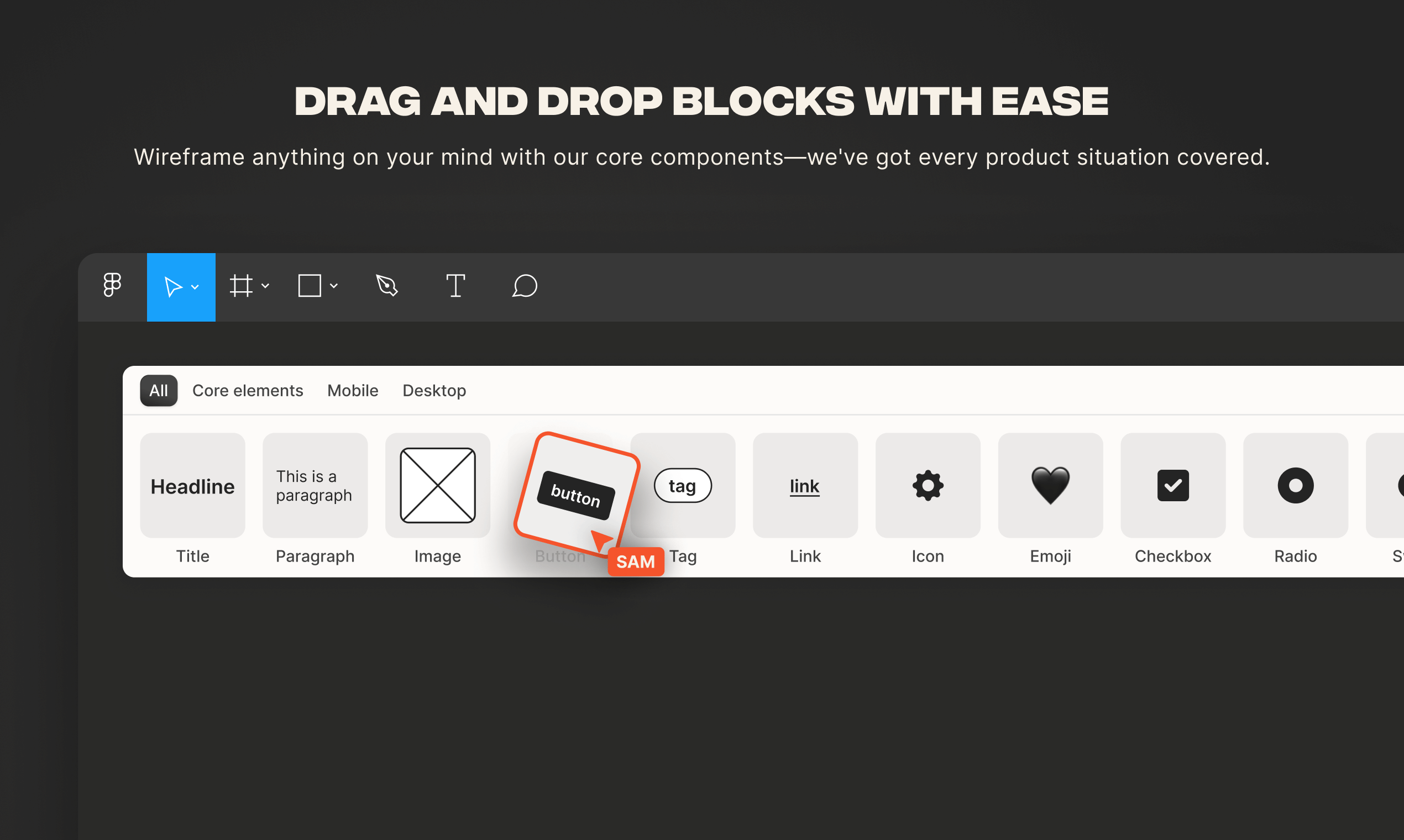 Blocks: Wireframing tool, right in Figma | Prototypr Toolbox