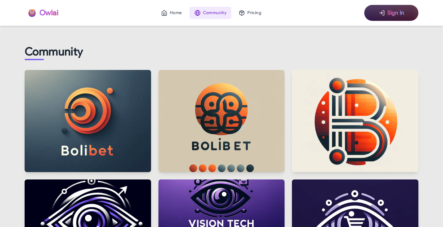 Owl AI — AI logo generator (gpt-4o & dalle-3) | Prototypr Toolbox