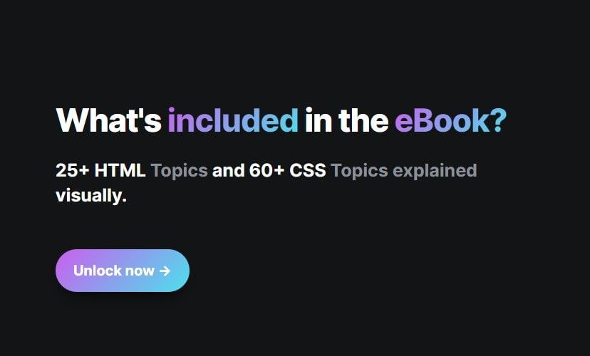 HTML & CSS Visual Treat - An e-book to learn HTML & CSS visually ...