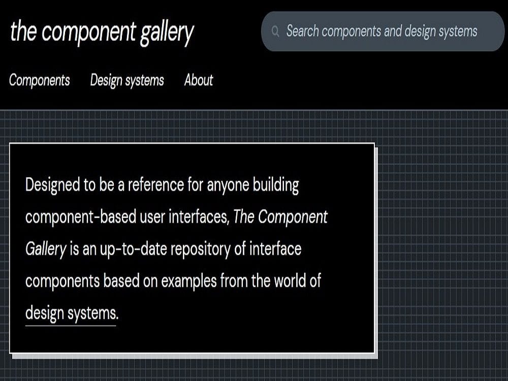 The Component Gallery - From the world's best design systems ...