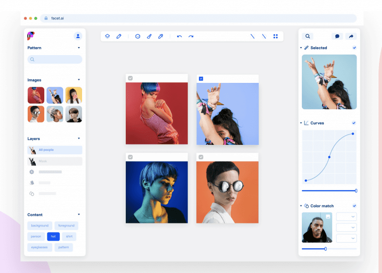 Facet.ai - Content Aware AI-Powered Image Editor - Prototypr.io